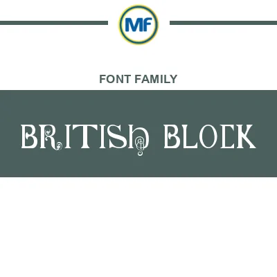 British Block Font Family: Download Free | MaisFontes