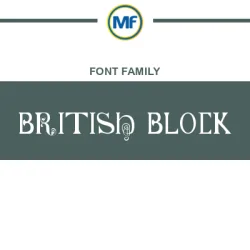 British Block Flourish 10th: Free Font Download | MaisFontes