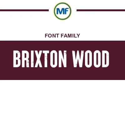 Brixton Wood Font Family: Download Free | MaisFontes
