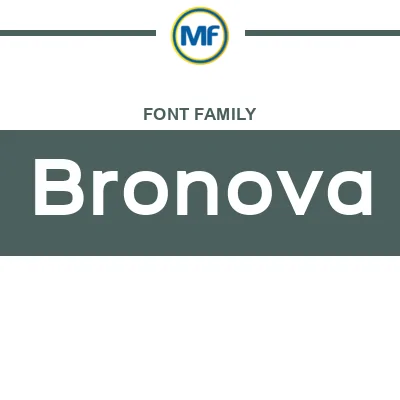 Bronova Font Family: Free Download | MaisFontes
