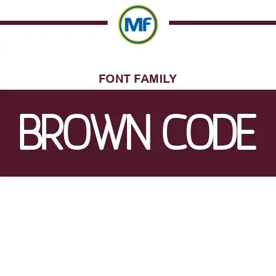 Brown Code Font Family: Download Free | MaisFontes