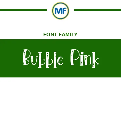 Bubble Pink Font Family: Download Free | MaisFontes