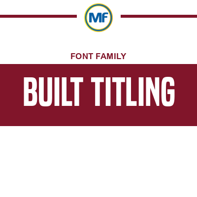Built Titling Font Family: Free Download | MaisFontes