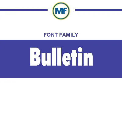 Bulletin Font Family: Download Free | MaisFontes