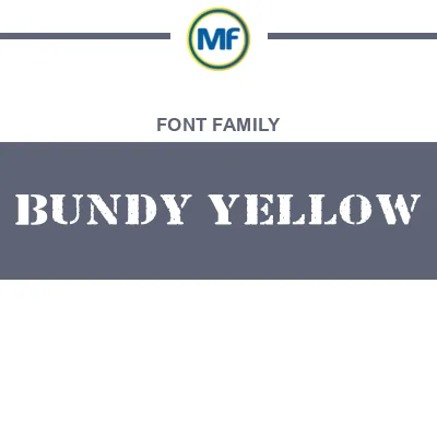 Bundy Yellow Font Family: Download Free | MaisFontes