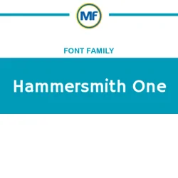 Hammersmith One Regular Font: Free Download | MaisFontes