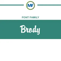Brody Regular Font: Free Download | MaisFontes