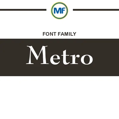 Download Metro Fonts | MaisFontes