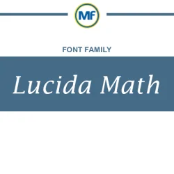 Lucida Math Extension: Free Font Download | MaisFontes