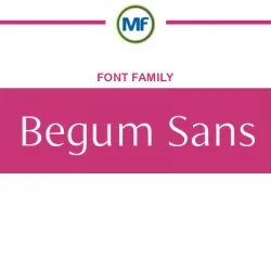 Begum Sans Bold: Free Font Download | MaisFontes
