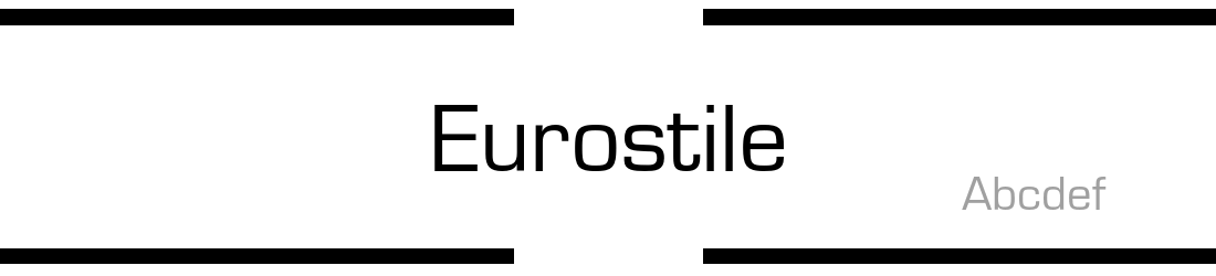 Eurostile Regular Font: Free Download | MaisFontes