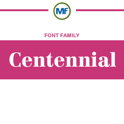 Centennial Font Family: Free Download | MaisFontes