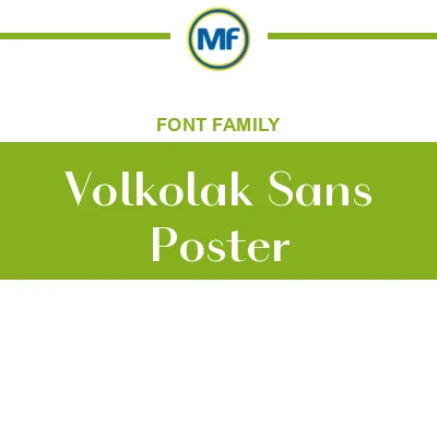 Volkolak Sans Poster Font Family: Download Free | MaisFontes
