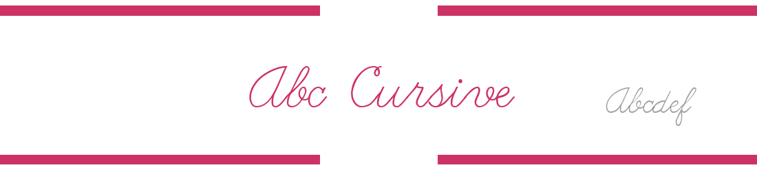 Abc Cursive: Download Free Font | MaisFontes