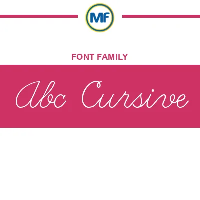 Download Abc Cursive Fonts | MaisFontes