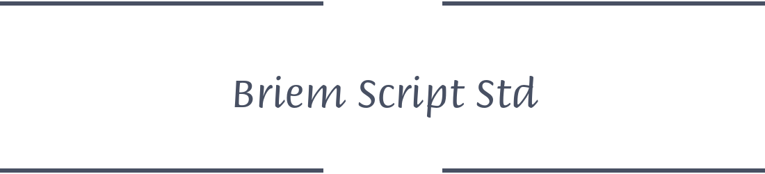 Briem Script Std Font Family: Free Download | MaisFontes