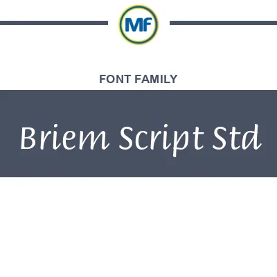 Briem Script Std Font Family: Download Free | MaisFontes