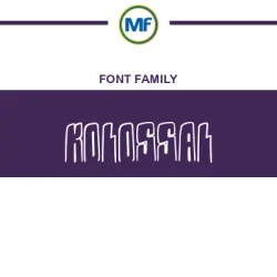 Kolossal: Free Font Download | MaisFontes