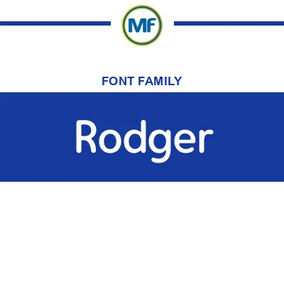 Rodger Font Family: Download Free | MaisFontes