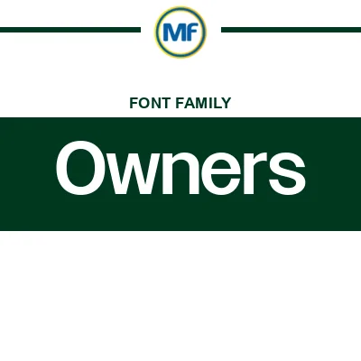 Owners Font Family: Download Free | MaisFontes