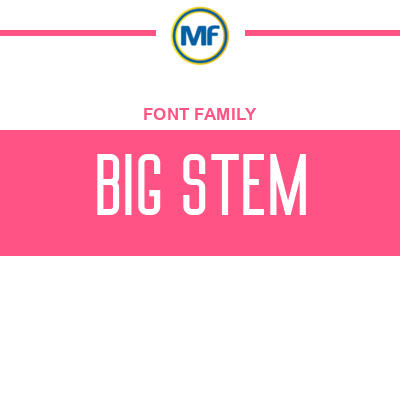 Download Big Stem Fonts | MaisFontes