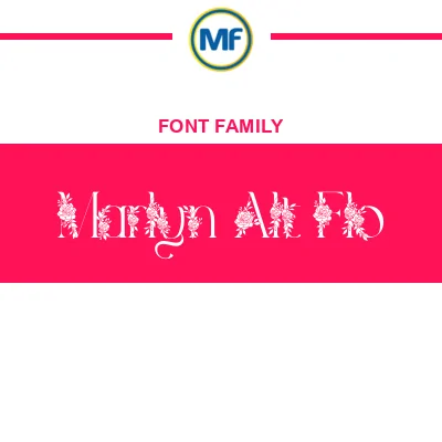 Marlyn Alt Flo Font Family: Download Free | MaisFontes
