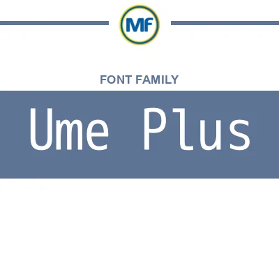 Download Ume Plus Fonts | MaisFontes