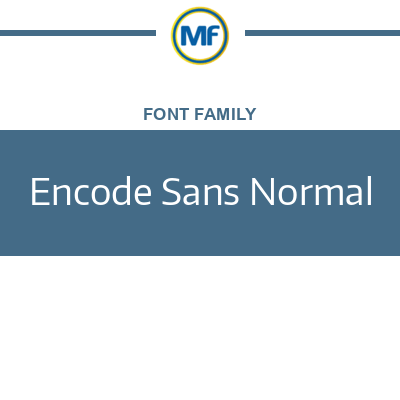 Download Encode Sans Normal Fonts (Google Fonts) | MaisFontes