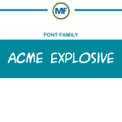 ACME Explosive: Free Font Download | MaisFontes