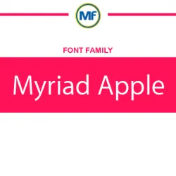 Myriad Apple Bold Font: Free Download | MaisFontes