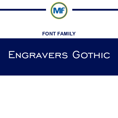 Download Engravers Gothic Fonts | MaisFontes