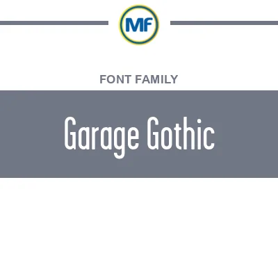 Download Garage Gothic Fonts | MaisFontes