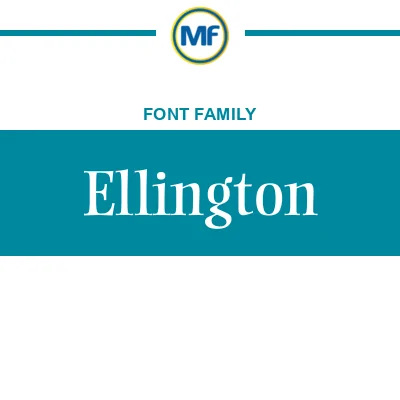 Download Ellington Fonts | MaisFontes