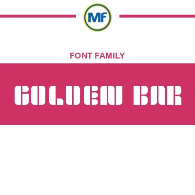 Download Golden Bar Fonts | MaisFontes
