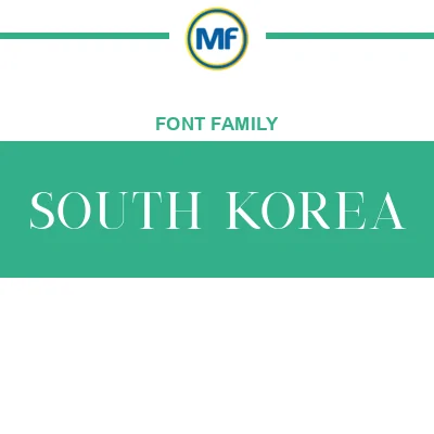 South Korea Font Family: Download Free | MaisFontes