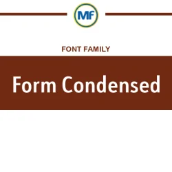 Form Condensed Poster: Free Font Download | MaisFontes