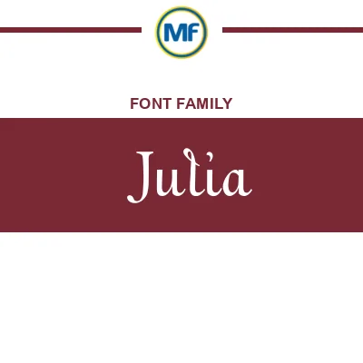 Julia Font Family: Free Download | MaisFontes