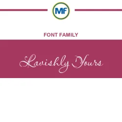 Lavishly Yours Regular: Free Font Download | MaisFontes
