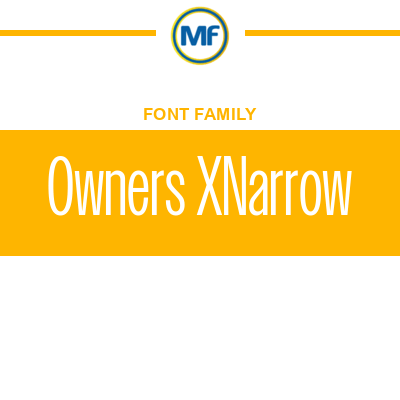 Owners XNarrow Font Family: Free Download | MaisFontes