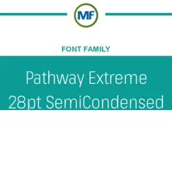 Pathway Extreme 28pt SemiCondensed ExtraLight: Free Font Download ...