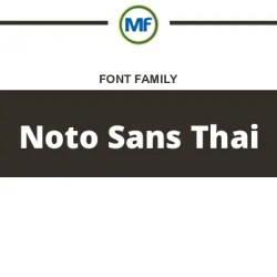 Noto Sans Thai Black Font: Free Download | MaisFontes