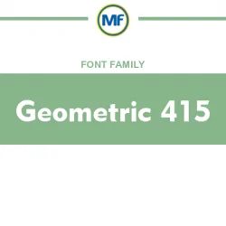 Geometric 415 BT Medium Font: Free Download | MaisFontes