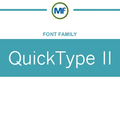 QuickType II Font Family: Free Download | MaisFontes