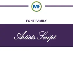 Artists Script: Free Font Download | MaisFontes