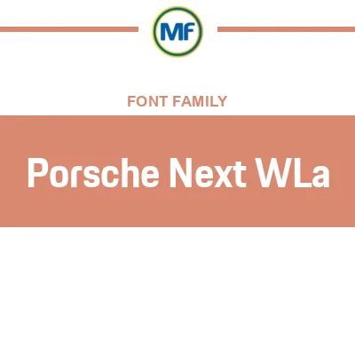 Porsche Next WLa Font Family: Free Download | MaisFontes