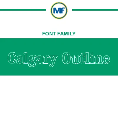 Calgary Outline Font Family: Download Free | MaisFontes