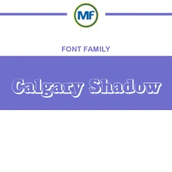 Calgary Shadow Heavy Regular: Free Font Download | MaisFontes