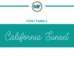 California Sunset Script: Free Font Download | MaisFontes