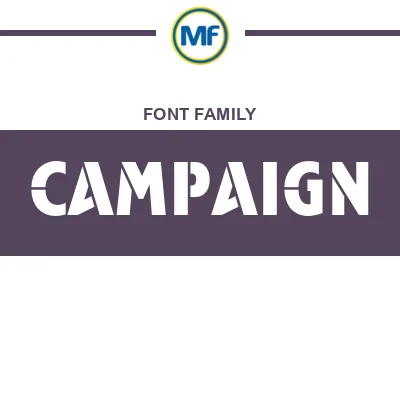 Campaign Font Family: Download Free | MaisFontes