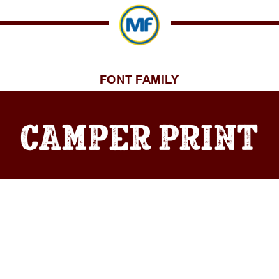Camper Print Font Family: Download Free | MaisFontes
